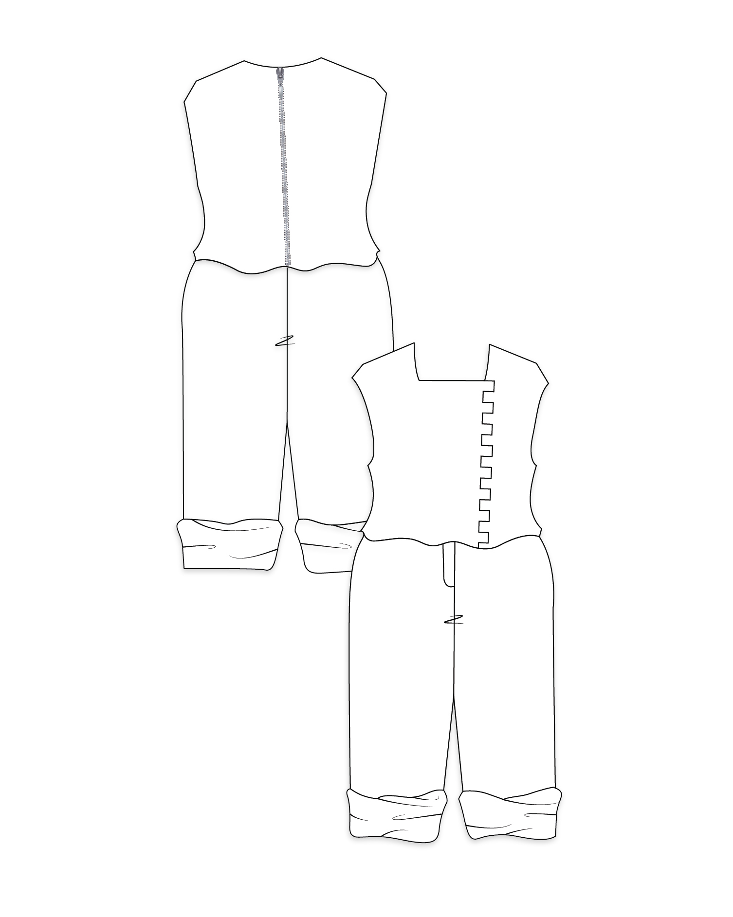 Megadolls Two-Sided Paper Doll Arrofa Puddle Pants.