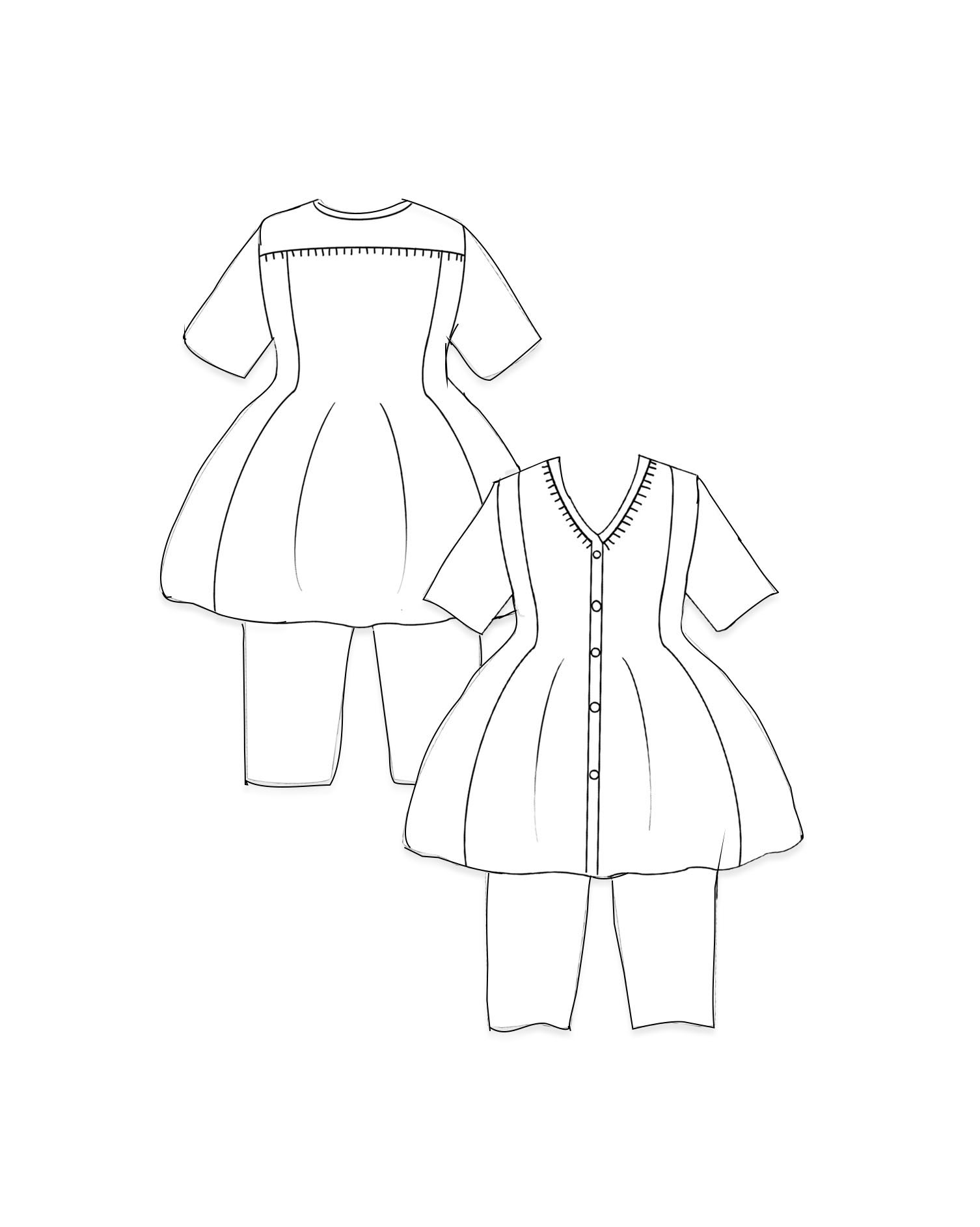 Megadolls Two-Sided Paper Doll outfit Izel Pants outfit