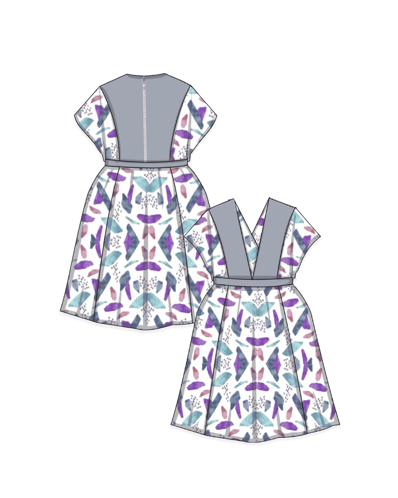 Megadolls Two-Sided Paper Doll Sentimental Flutter Dress