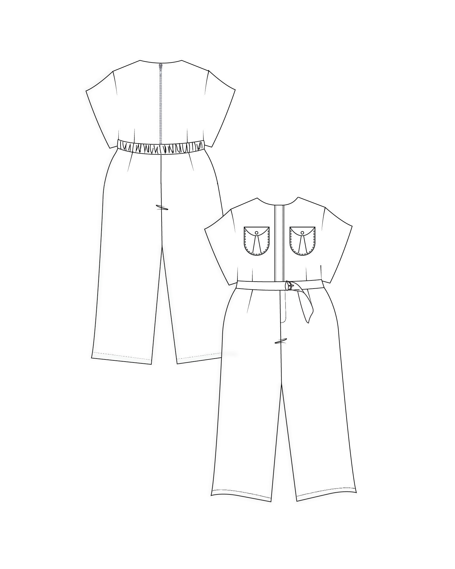 Megadolls Two-Sided Paper Doll Mayi Must Have Jumpsuit