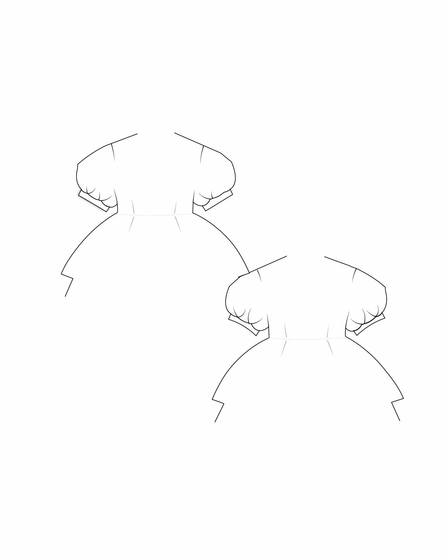 Megadolls Two-Sided Paper Doll Zoey Layered Dress